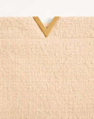 Valentino Garavani Curly Wool Short Skirt