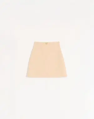 Valentino Garavani Curly Wool Short Skirt