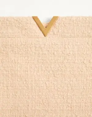 Valentino Garavani Curly Wool Short Skirt - Birch