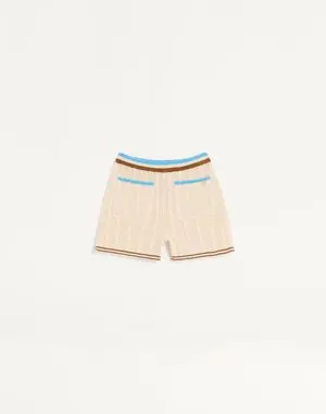 Valentino Garavani Vlogo Knit Shorts - Birch