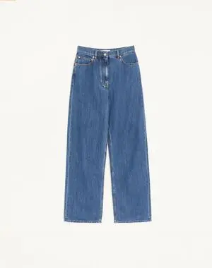 Valentino Garavani Blue Medio Trousers - Denim