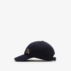 Burberry Knight Tropical Gabardine Baseball Cap - Navy