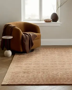 Quince Cambria Wool Rug - Rust