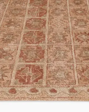 Quince Cambria Wool Rug - Rust