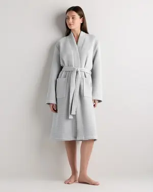 Quince Organic Turkish Waffle Robe - Mist