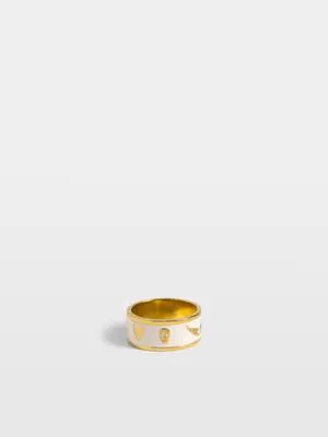 Zadig&Voltaire Brass Ring With Enamel - Flash