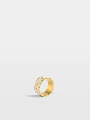 Zadig&Voltaire Brass Ring With Enamel - Flash