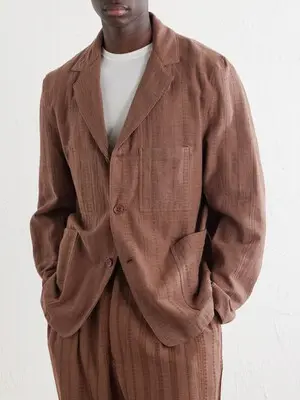 KARDO Somesh Cotton-jacquard Suit Jacket