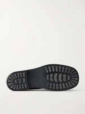 Balenciaga Calf Leather Square Toe Loafers