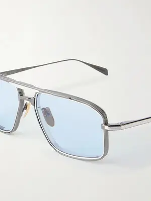 JACQUES MARIE MAGE Earl Aviator Titanium Sunglasses