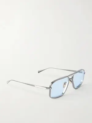 JACQUES MARIE MAGE Earl Aviator Titanium Sunglasses