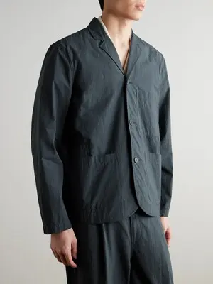 Folk Charcoal Cotton Suit Jacket