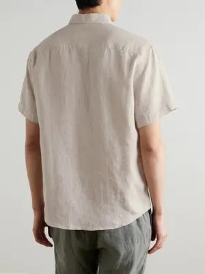 Nn07 Deon 5708 Linen Shirt - Neutrals