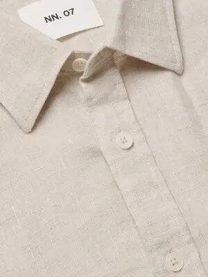 Nn07 Deon 5708 Linen Shirt - Neutrals