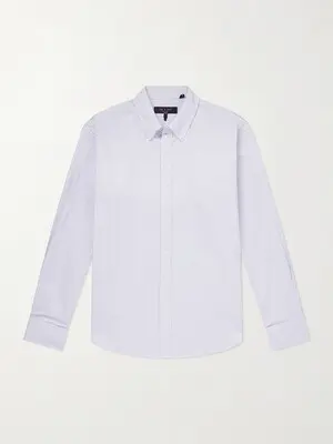 Rag & Bone Button-down Collar Cotton-poplin Shirt - Blue