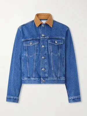 Bottega Veneta Panelled Denim Jacket - Blue