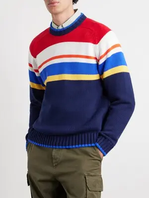 NOAH Striped Organic Cotton Sweater