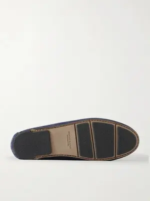 Manolo Blahnik Marino Suede Boat Shoes