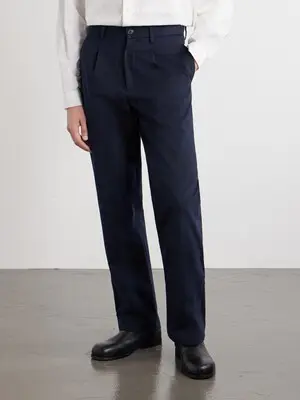 NOAH Straight-leg Cotton-twill Trousers