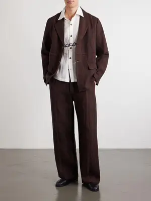 KARTIK RESEARCH Rabari Embroidered Linen Trousers