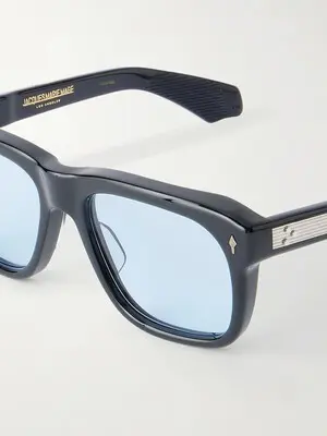 JACQUES MARIE MAGE Yves Square-frame Acetate Sunglasses