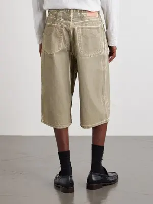 Acne Studios Judda U Lux" Straight-leg Printed Denim Shorts