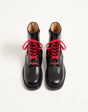 Valentino Garavani Punx Calfskin Combat Boots
