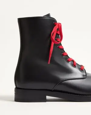 Valentino Garavani Punx Calfskin Combat Boots