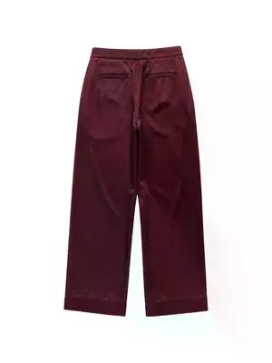 DANAME Two-piece Set: Satin Ruched Blouse And Straight Pants