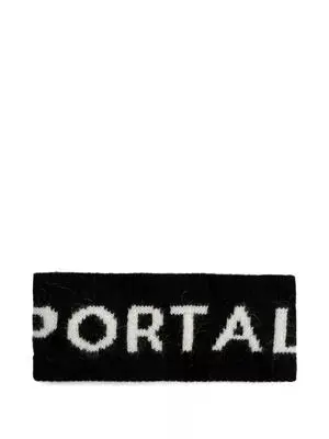 SPORTALM Logo Knit Headband - Black