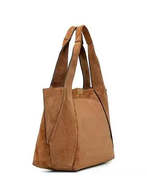 GIANNI CHIARINI Large Suede Tote Bag - Brown