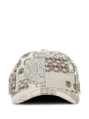 LES DEUX Patchwork Paisley Baseball Cap - Neutrals