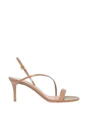 GIANVITO ROSSI Manhattan Leather Sandals - Neutrals