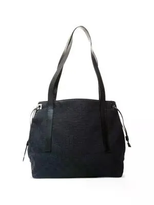 Gucci Monogram Canvas Tote Bag - Black