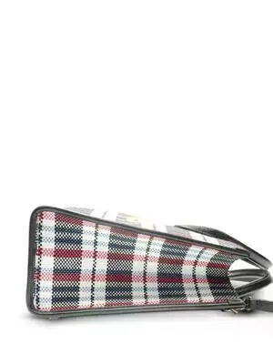 Gucci Embroidered Check Tote Bag