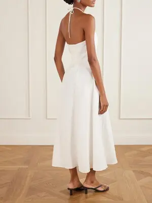 Faithfull The Brand Neolia Linen Midi Dress