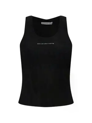 Alexander Wang Ribbed Logo Tank Top