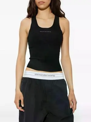 Alexander Wang Ribbed Logo Tank Top