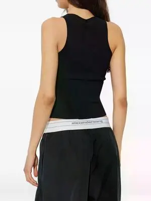 Alexander Wang Ribbed Logo Tank Top