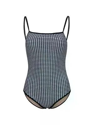 5PENING 24 Melanie Check-print Swimsuit - Black