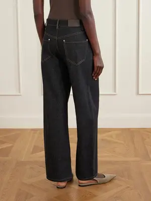 Brunello Cucinelli Mid-rise Straight-leg Jeans In Deep Denim - Blue