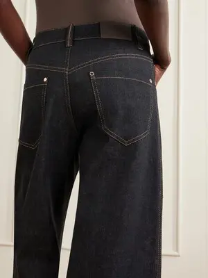 Brunello Cucinelli Mid-rise Straight-leg Jeans In Deep Denim - Blue