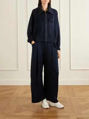 Brunello Cucinelli Wide-leg Cotton Trousers