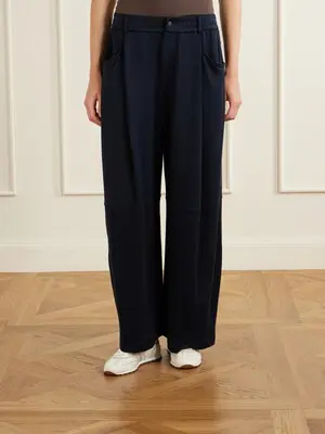 Brunello Cucinelli Wide-leg Cotton Trousers