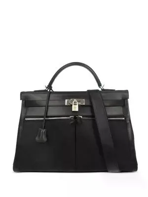 Hermès 2005 Kelly Lakis Tote Bag - Black
