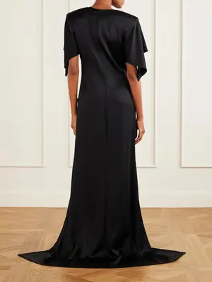 Stella McCartney Gathered Satin Mini Dress