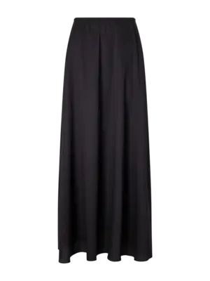 LESET Yoko Cotton Maxi Skirt - Black