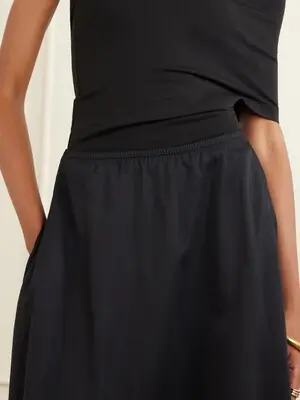 LESET Yoko Cotton Maxi Skirt - Black