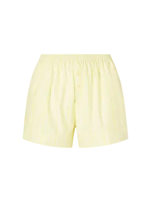 Faithfull The Brand Ionia Striped Cotton Shorts - Yellow
