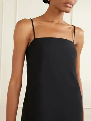LA LIGNE Drape Back Recycled Satin Midi Dress